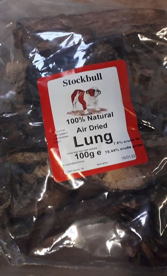 air dried lung 100 gm – Raw Feeding Lancs Ltd