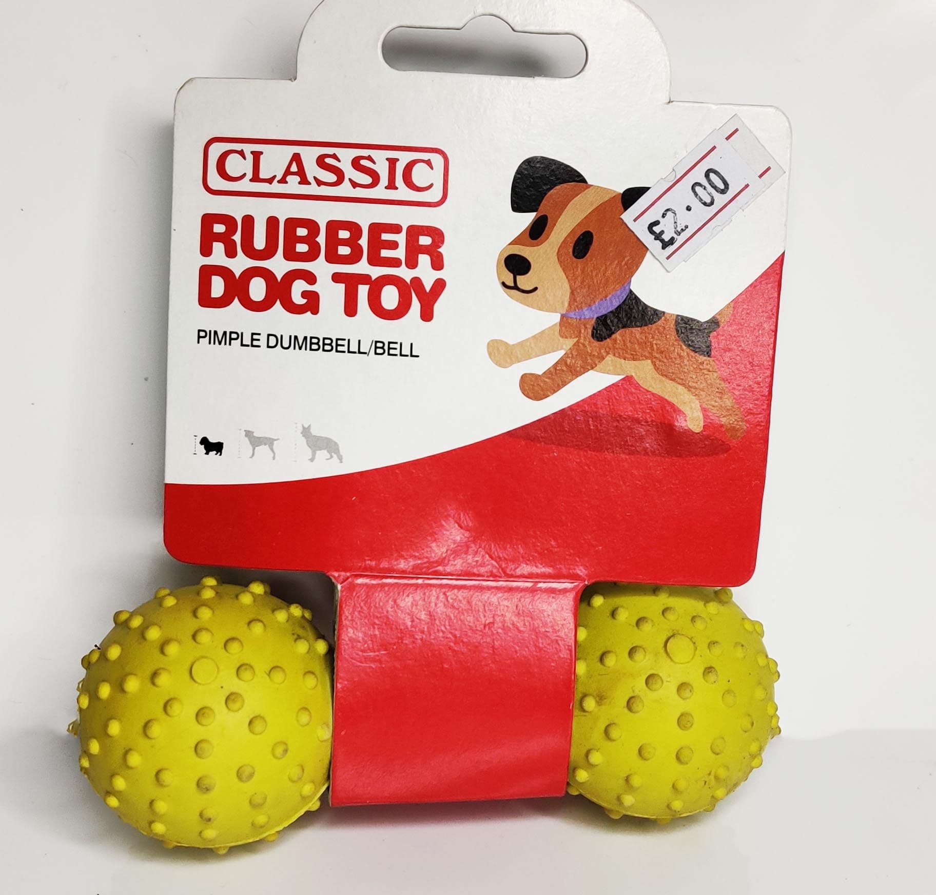 Small Rubber Dumbbell – Raw Feeding Lancs Ltd